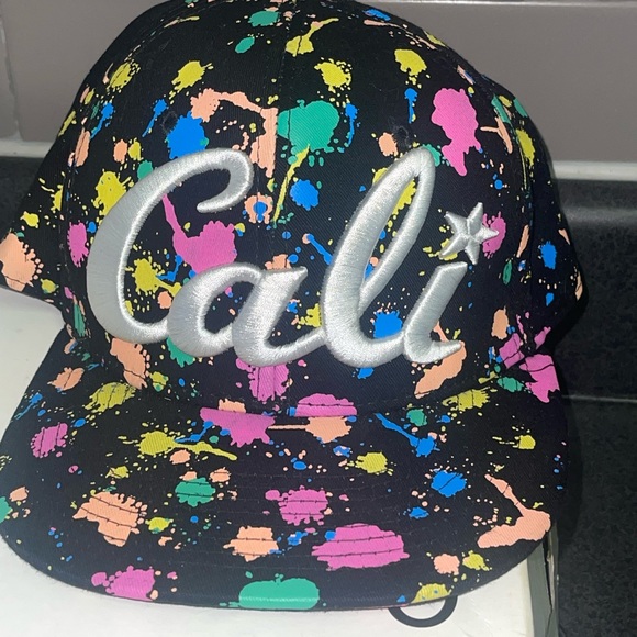 Other | Cali Paint Splatter Snapback Hat | Poshmark